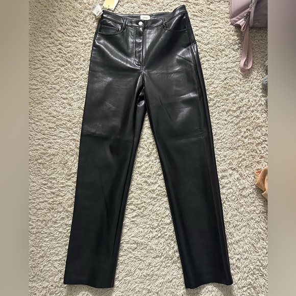 Aritzia | Pants & Jumpsuits | Nwt Aritzia Leather Pants | Poshmark